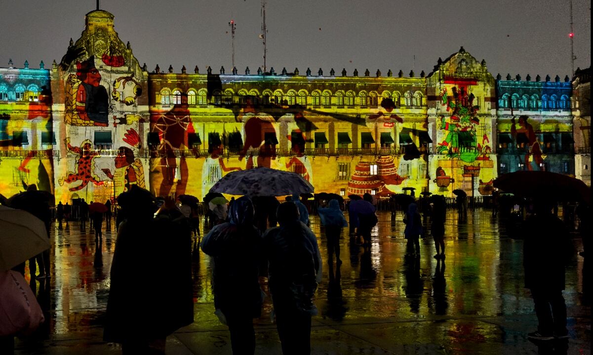 FOTOS: Así es el videomapping con el que se conmemoran 700 años de la fundación de México ...