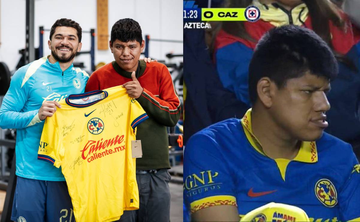 América le da un regalo especial al 'Bebote'; el aficionado que se hizo ...