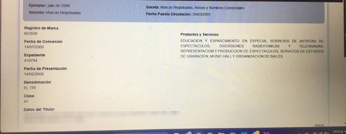 ¿Alex Lora, el único dueño del nombre "El Tri"?, esto es lo que se sabe ...