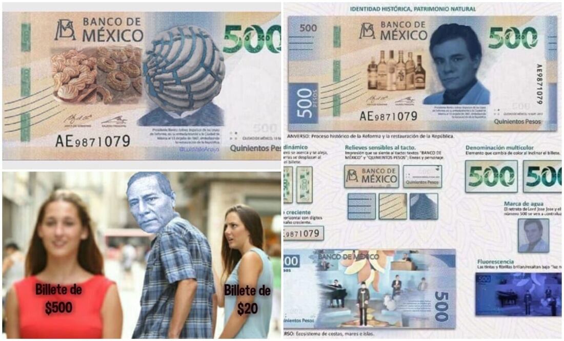 Los memes del nuevo billete de 500 pesos ya están aquí