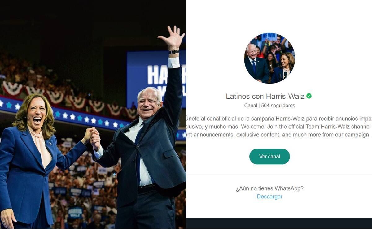 La campaña de Harris lanza un canal en WhatsApp para llegar a los ...