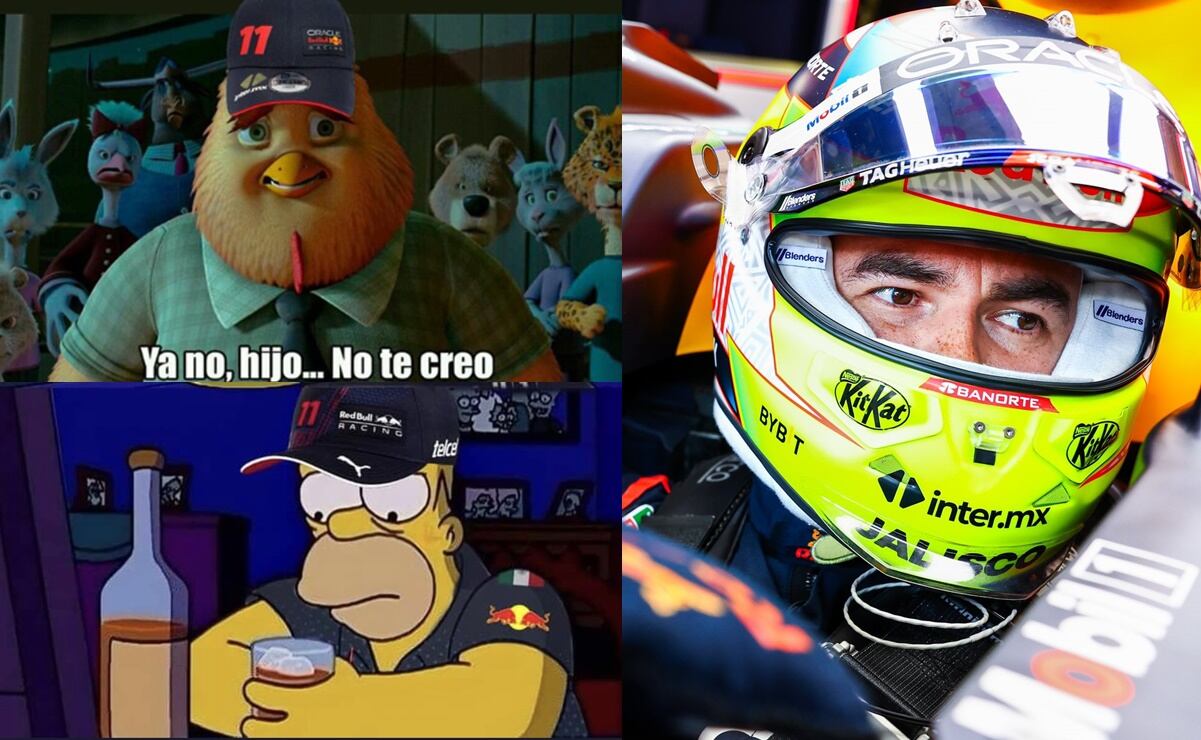 ¡No lo perdonan! Checo Pérez y los mejores memes tras su eliminación de ...