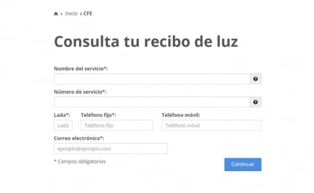 CFE ¿Cómo consultar e imprimir mi recibo de luz en línea?