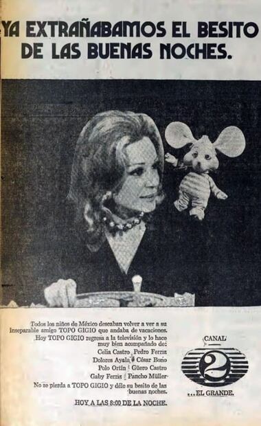 Topo Gigio el ratón de los 70 que era conductor de televisión