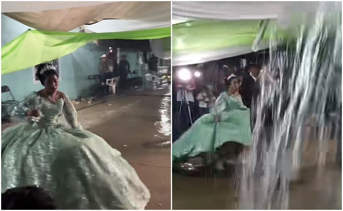 Quinceañera baila épico vals bajo la tormenta; video se viraliza en TikTok