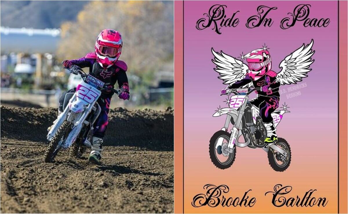 Brooke Carlton, pequeña promesa del motocross, pierde la vida en ...