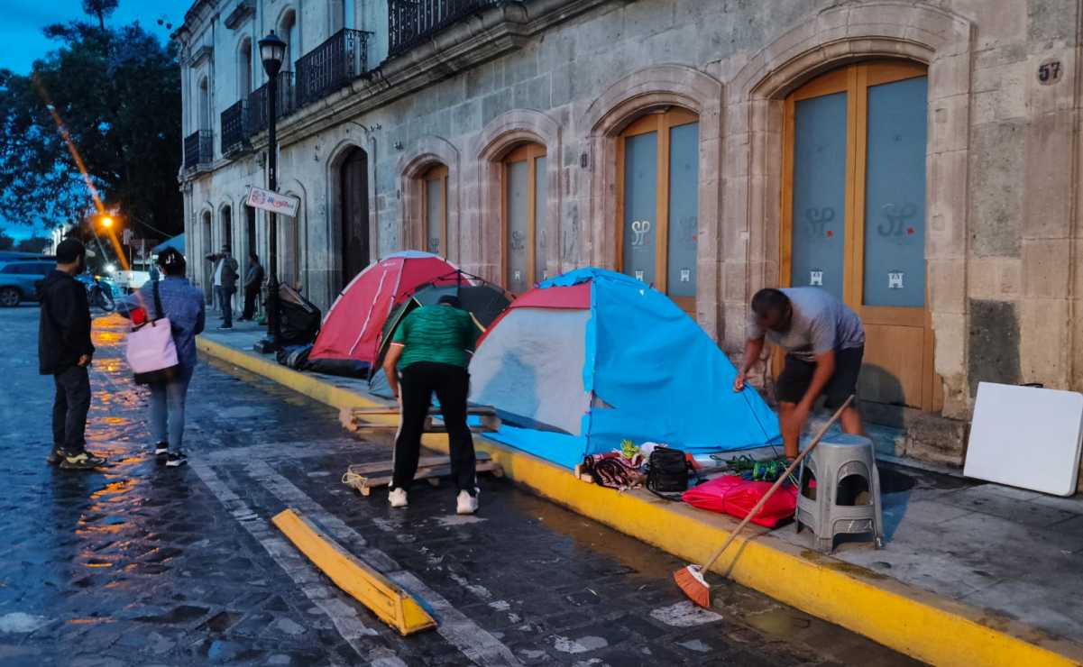 Sección 22 del SNTE comienza a levantar plantón en centro de Oaxaca