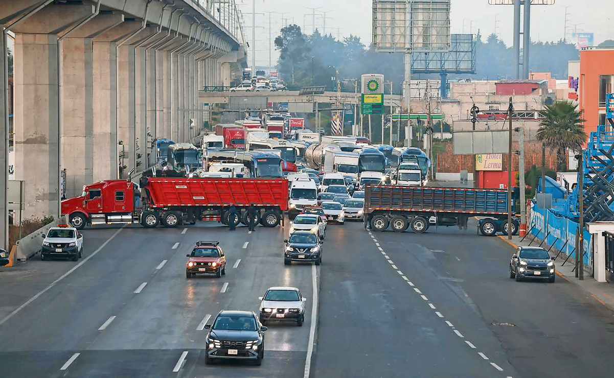 Segob y Seguridad atienden a transportistas tras cancelar megaparo
