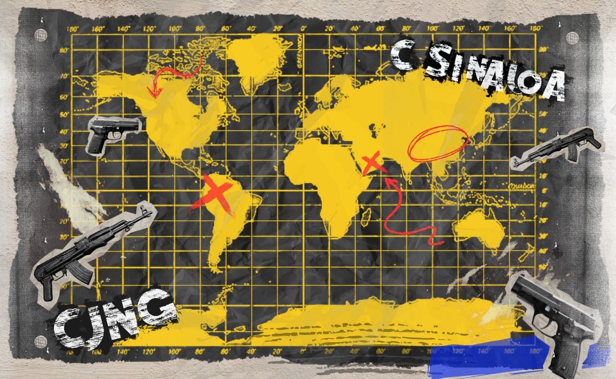 Mapa del narco global; la huella de los cárteles mexicanos en 5 ...