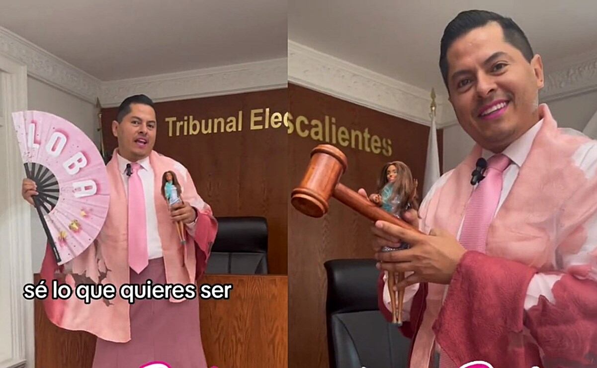 "Barbie magistrade" llega a TikTok y así la presume Jesús Ociel Baena