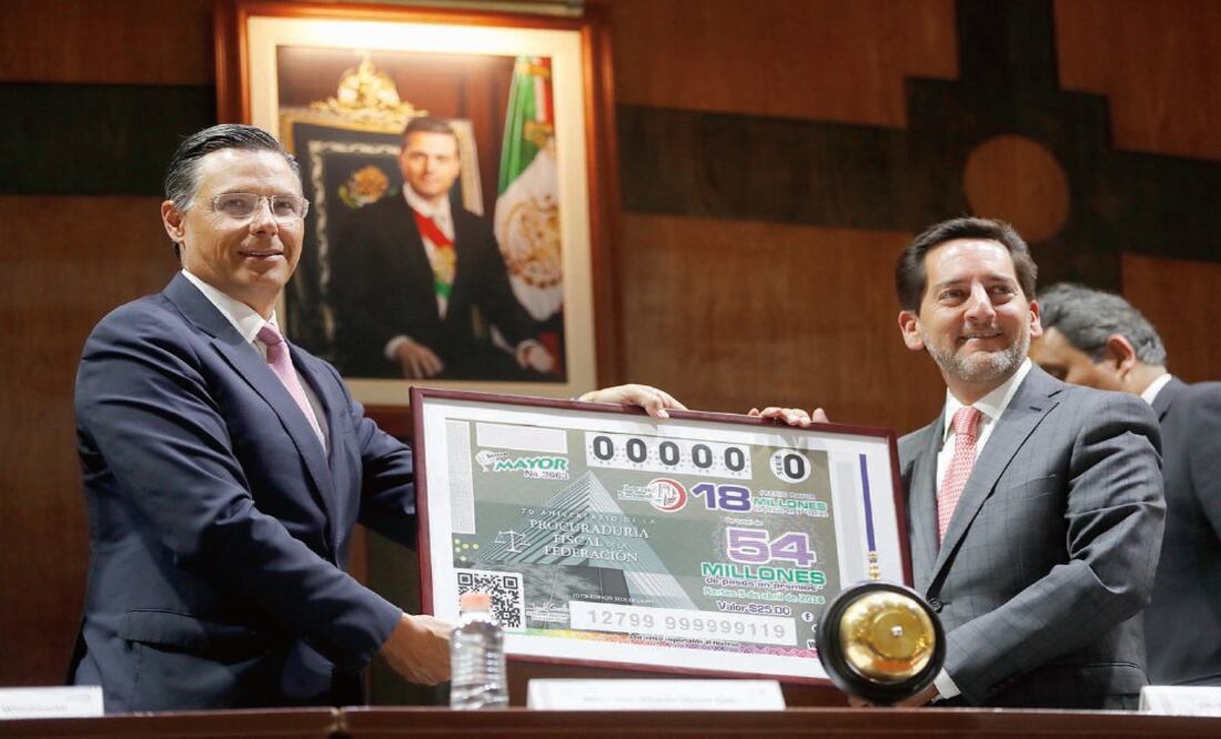 Lotería celebra a la Fiscalía de la Federación | El Universal