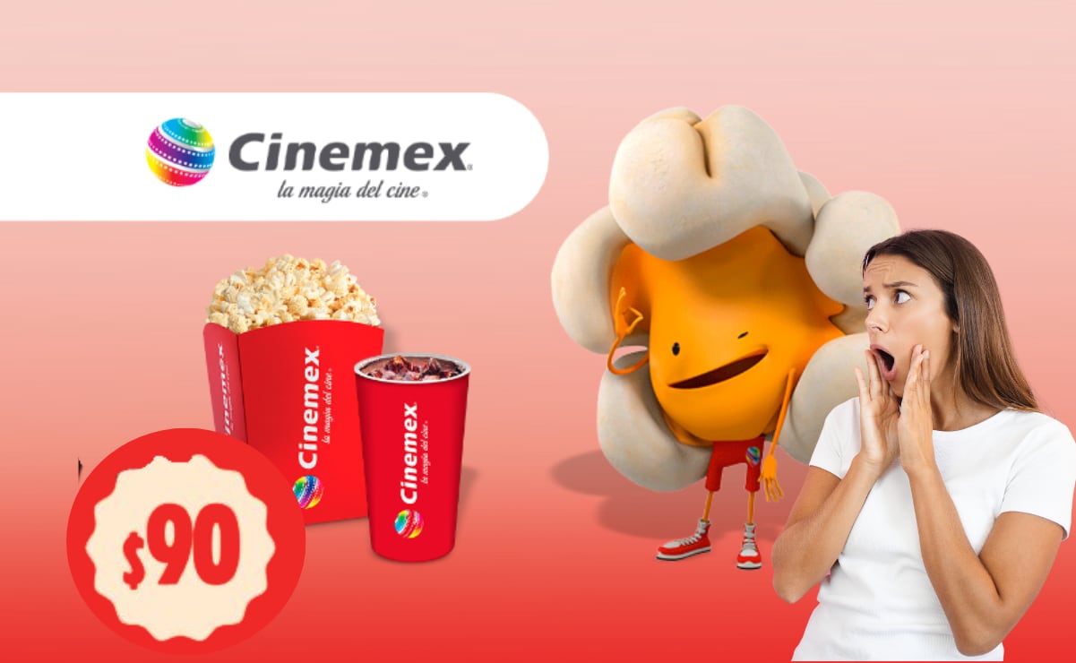 Cinemex lanza promoción especial de combo a menos de 100 pesos; ¿cuándo ...