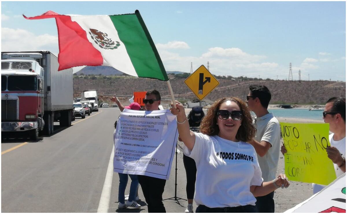 "¡La justicia no se vende!", protestan trabajadores del Poder Judicial ...