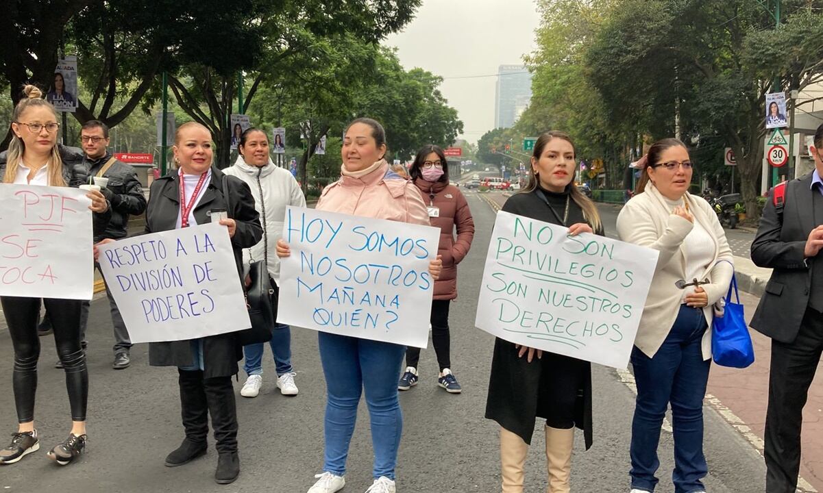 Poder Judicial: Tabajadores bloquean calles de la CDMX por segundo día MXM