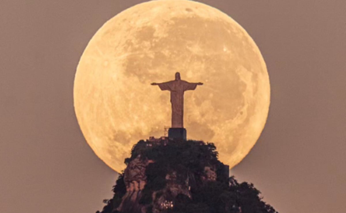 La viral fotografía del Cristo Redentor "cargando" la Luna en Brasil ...
