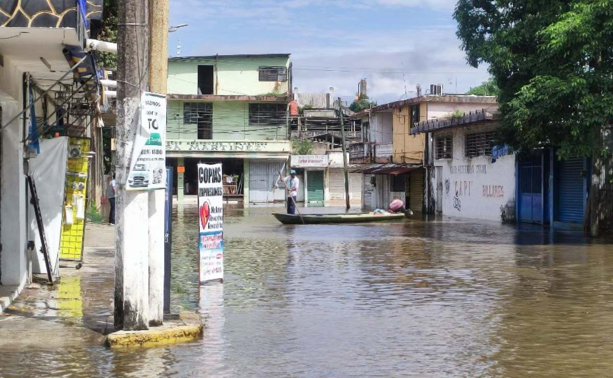 Minatitlán enfrenta inundaciones por crecida del Río Coatzacoalcos ...
