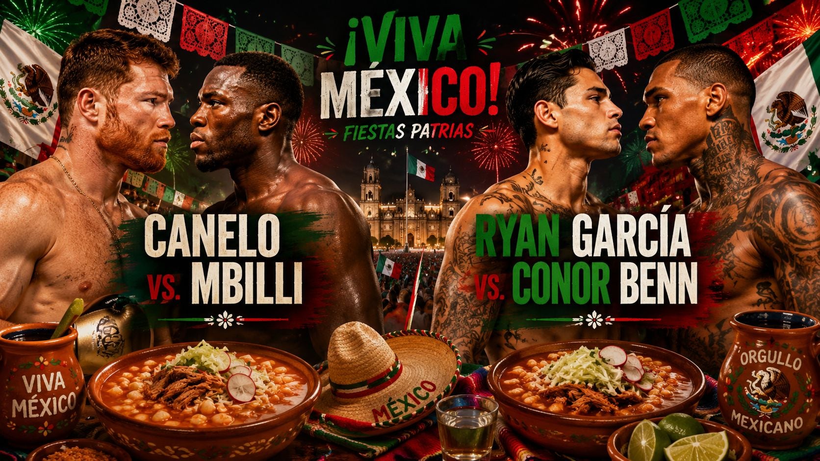 ¡México, pozole y dos peleones!