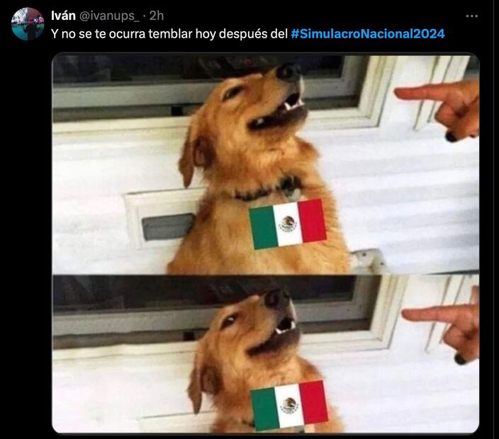 Los mejores memes que desató el Simulacro Nacional 2024; "¿un bolillo para el susto?"