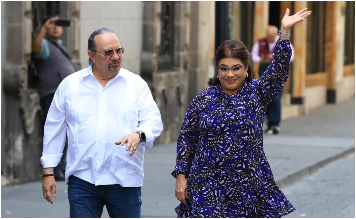 Clara Brugada llega al Palacio del Ayuntamiento para reunirse con Martí ...