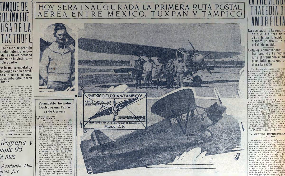 El primer vuelo de Mexicana de Aviación fue un aeroplano que viajaba desde Tampico en 1921 | El ...