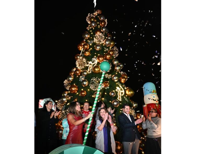 Alessandra Rojo de la Vega encabeza encendido del Árbol de Navidad en ...