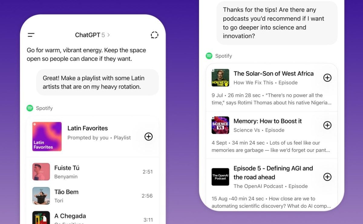 ¡Spotify llega a ChatGPT! Así puedes crear playlist en el chatbot