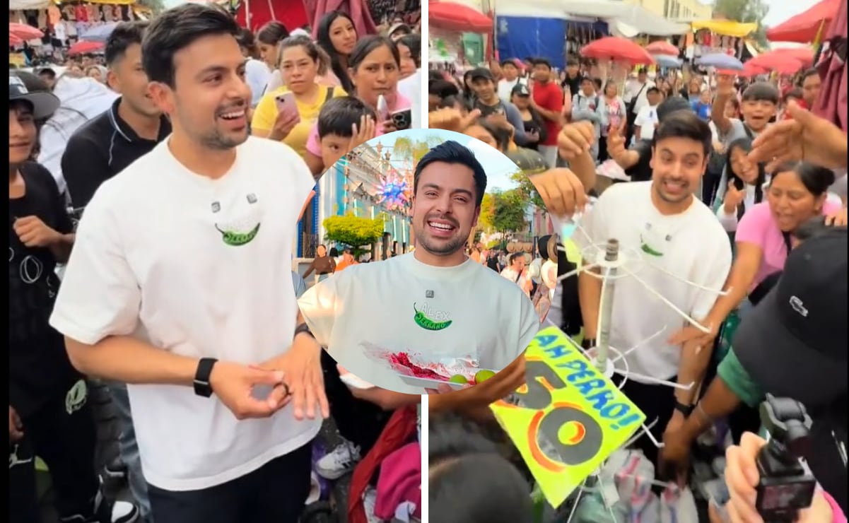 Alex Serrano compra todas las bolsas a un vendedor; la multitud se ...