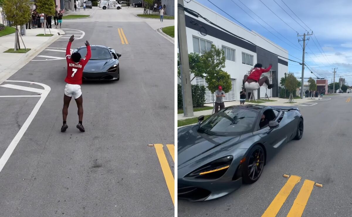 Influencer Speed reta a la muerte al saltar 2 autos deportivos en ...