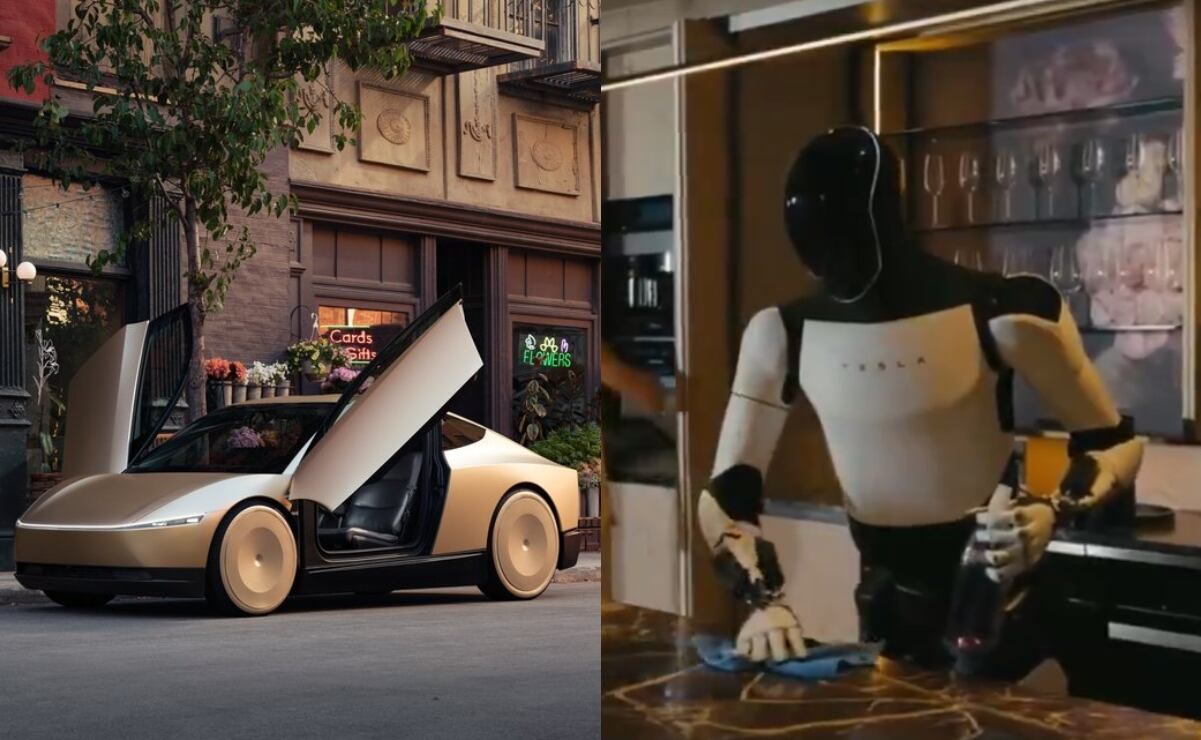 Elon Musk presenta robotaxi que se maneja solo y robots humanoides que ...